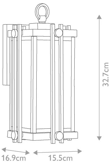 Quoizel QZ-GOLDENROD2-S - Venkovní svítidlo GOLDENROD 1xE27/100W/230V IP44