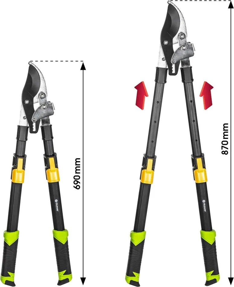 Pákové teleskopické zahradní nůžky FIELDMANN FZNR 1023