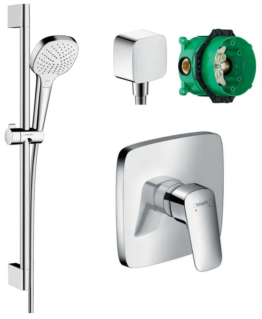 Set sprchová baterie Hansgrohe Logis 71605000, sprchová sada Hansgrohe Croma 26582400, 26457000