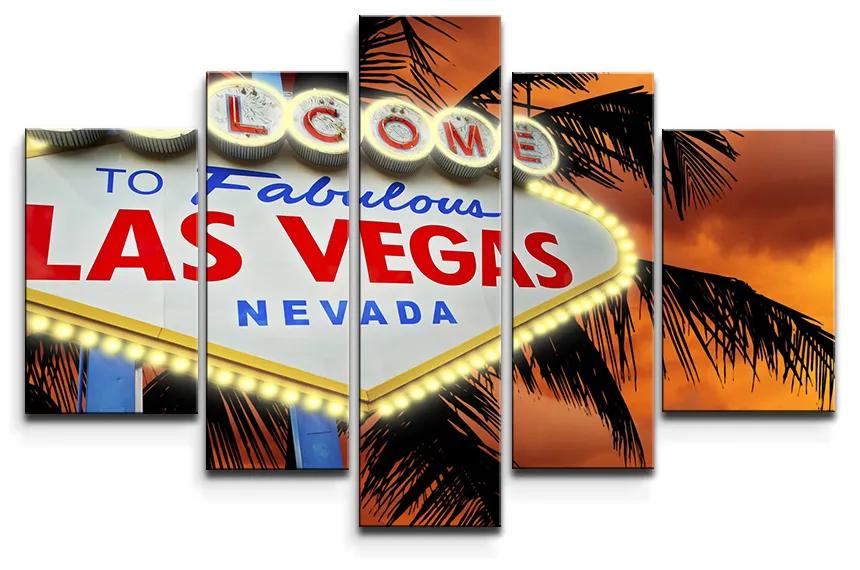 Sablio Obraz - 5-dílný Fabulous Las Vegas - 125x90 cm