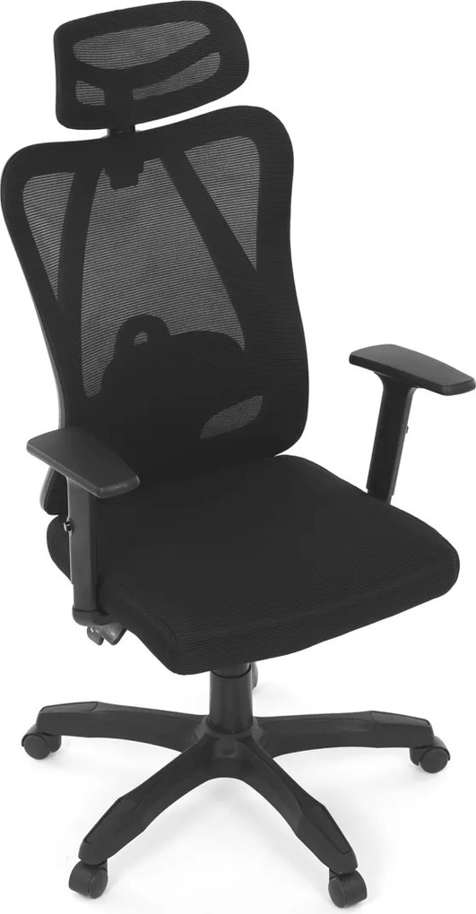 Ergonomická kancelářská židle ORVIN - černá síťovina