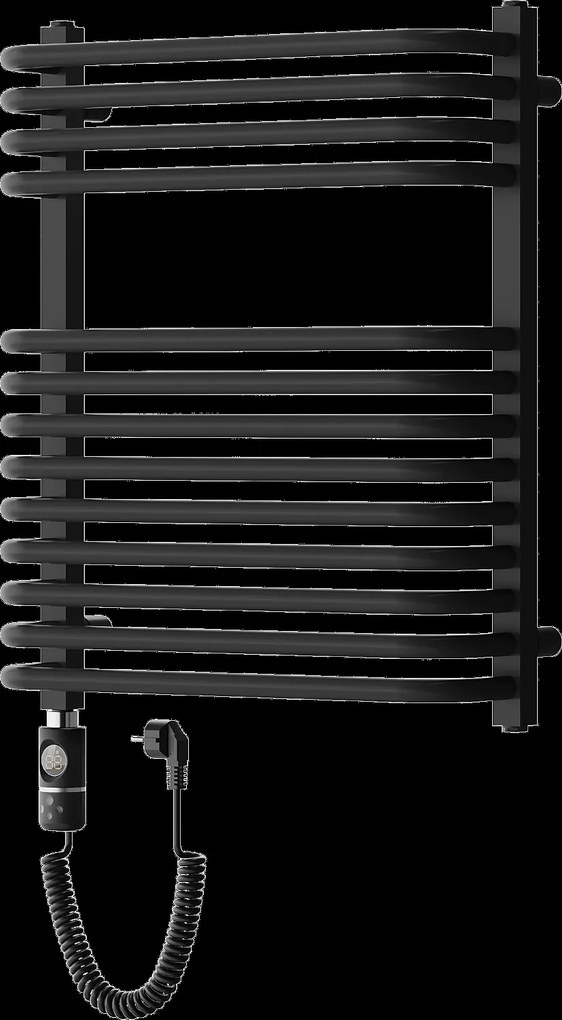 Mexen Apollo, elektrické topné těleso 660x550 mm+ topná tyč 600 W, černá, W117-0660-550-2600-70