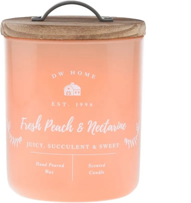 DW Home Vonná svíčka ve skle Fresh Peach &amp; Nectarine 8,5oz