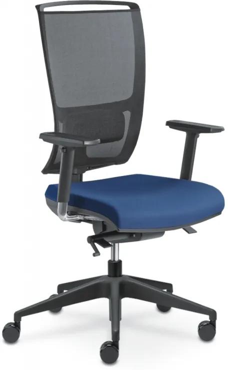 LD seating Lyra Net 200-SYS - Kancelářšká židle  - koženka černá