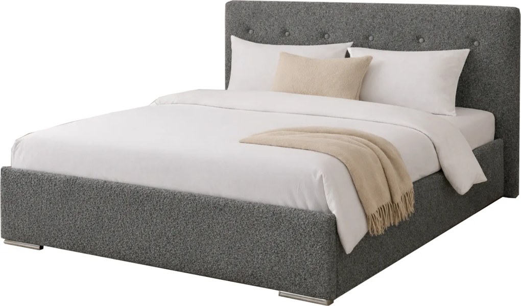 Čalouněná postel MILA 140 se stelažem Woolly 12