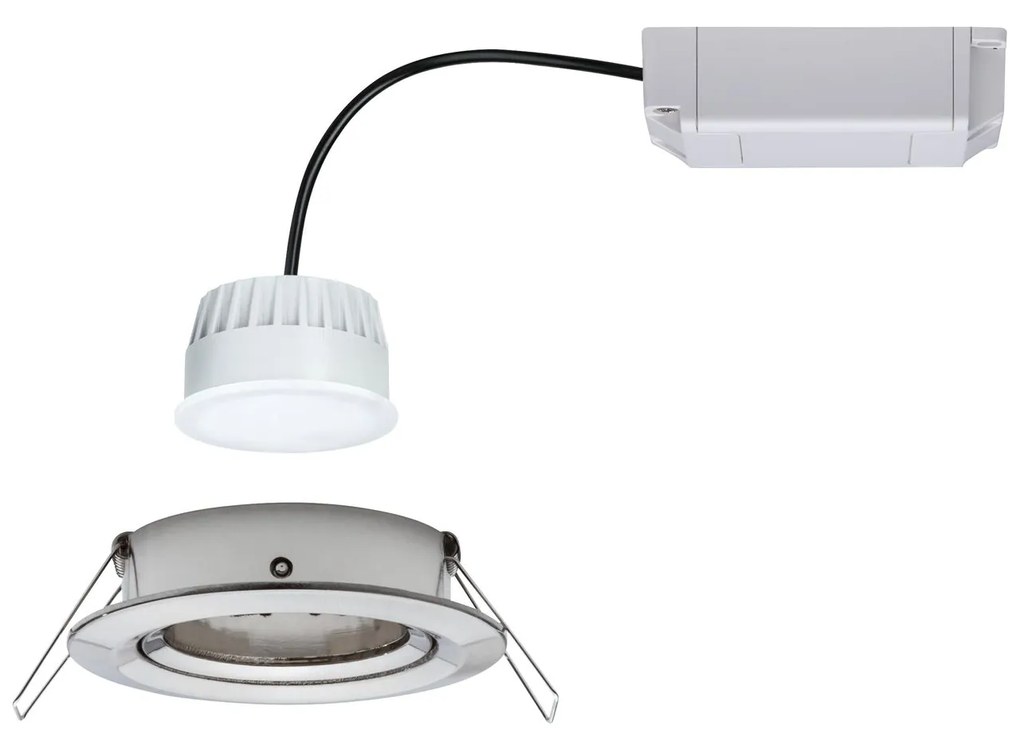 Paulmann 92964 ZigBee LED Nova Plus Coin, zapuštěná bodovka 1x3.5W RGBW kartáčovaný hliník