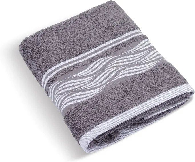 Bellatex froté ručník Vlnka 50x100 cm šedý