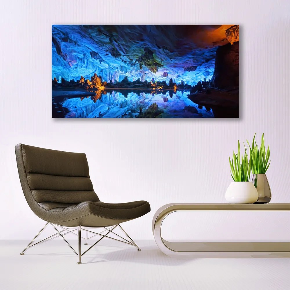 Plexisklo-obraz Jeskyně Světlo Ledovec 120x60 cm