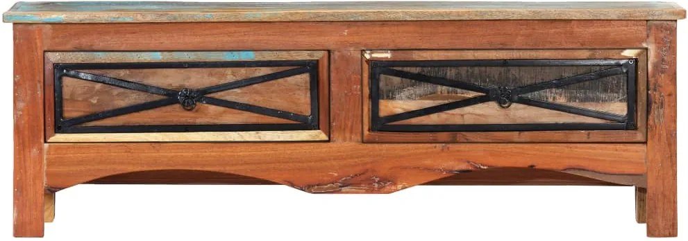 TV stolek Harden - masivní recyklované dřevo | 120x30x40 cm