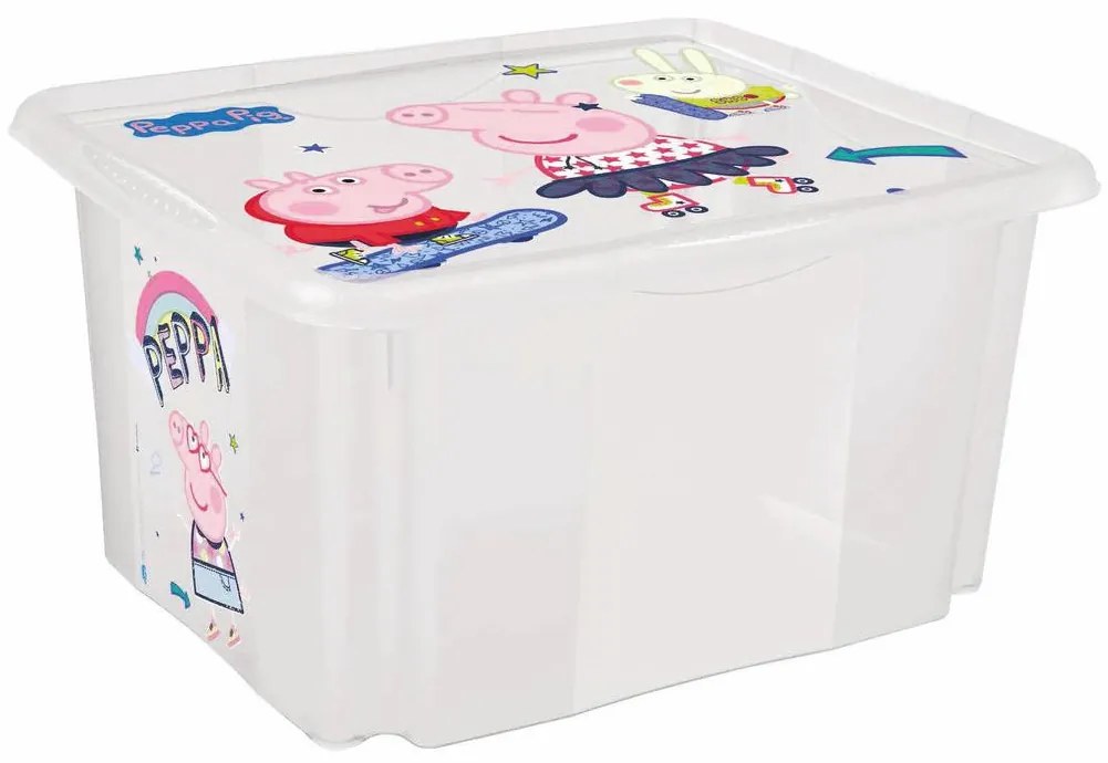 Keeeper Úložný box s víkem malý "Peppa", Transparent 4,2 l