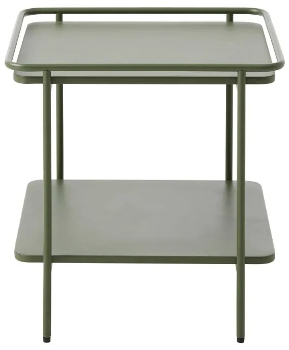 Designový odkládací stolek Harinder 45 cm olivovo-zelený