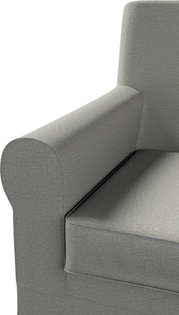 Potah na křeslo IKEA Ektorp Jennylund barva šedá látka pletený vzor
