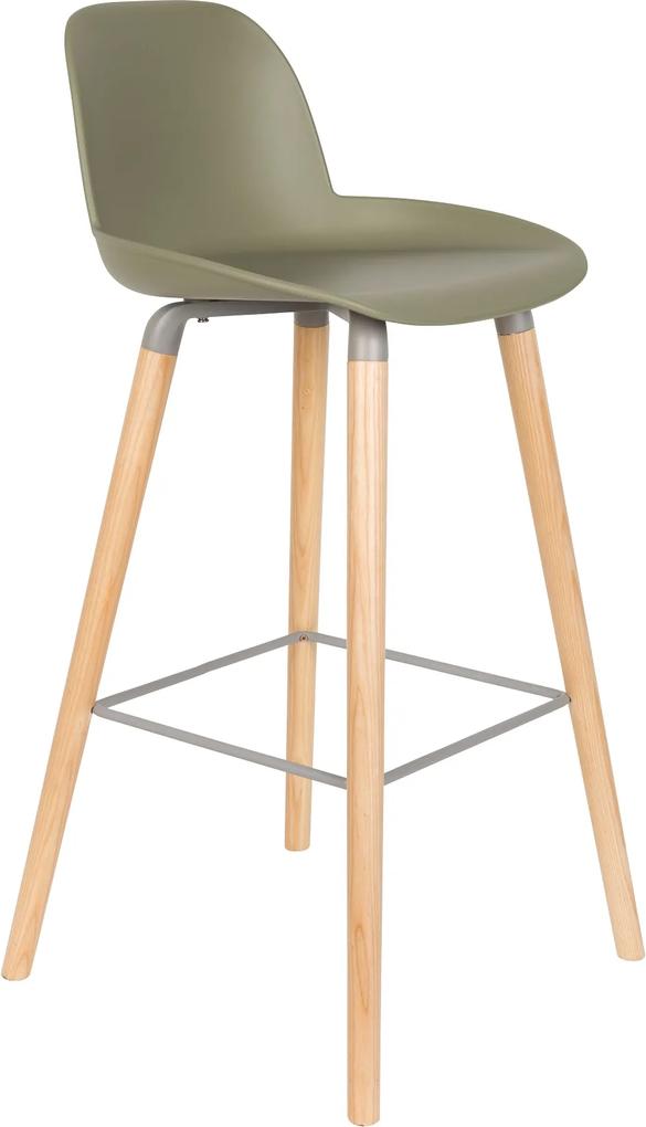 Zelená barová židle ZUIVER ALBERT KUIP 75 cm