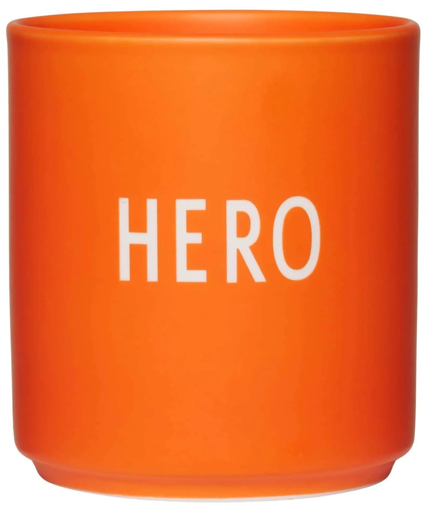 DESIGN LETTERS Porcelánový hrnek Orange Hero 300 ml, oranžová barva, porcelán