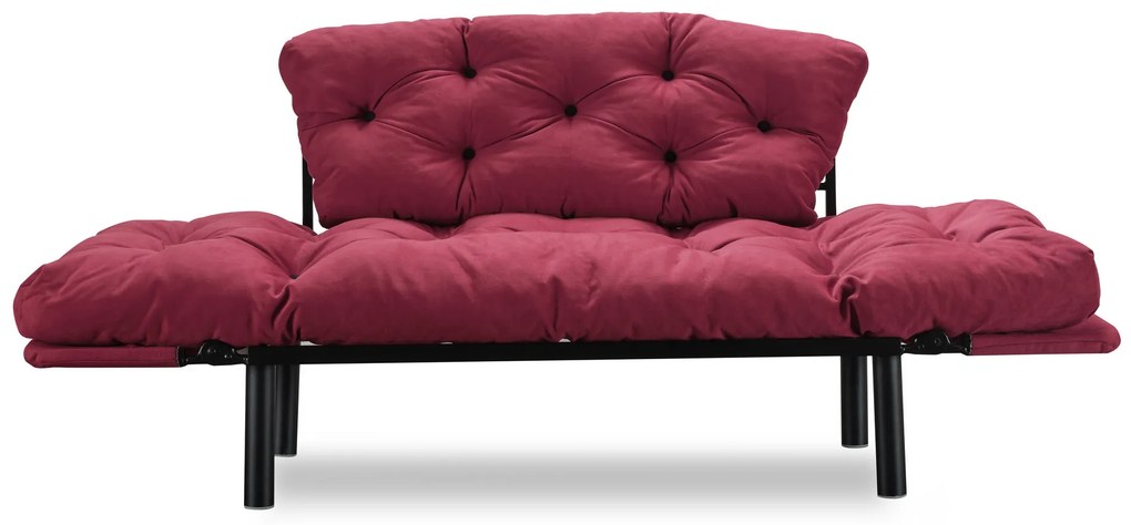 Atelier del Sofa 2-místná pohovka Nitta - Maroon, Kaštanová