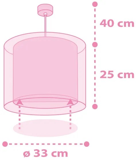 Dalber 41592 - Dětský lustr UNICORNS 1xE27/60W/230V