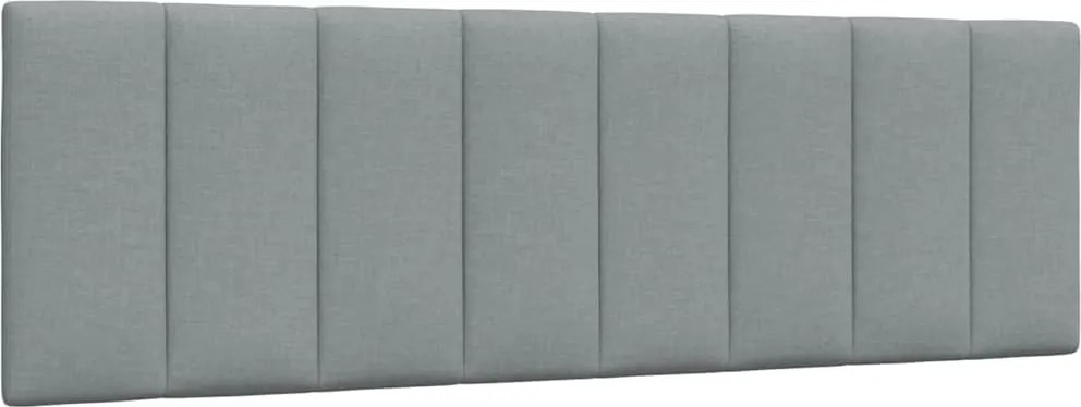 Rám postele bez matrace Hanko světle šedý 160 x 200 cm textil 3310398