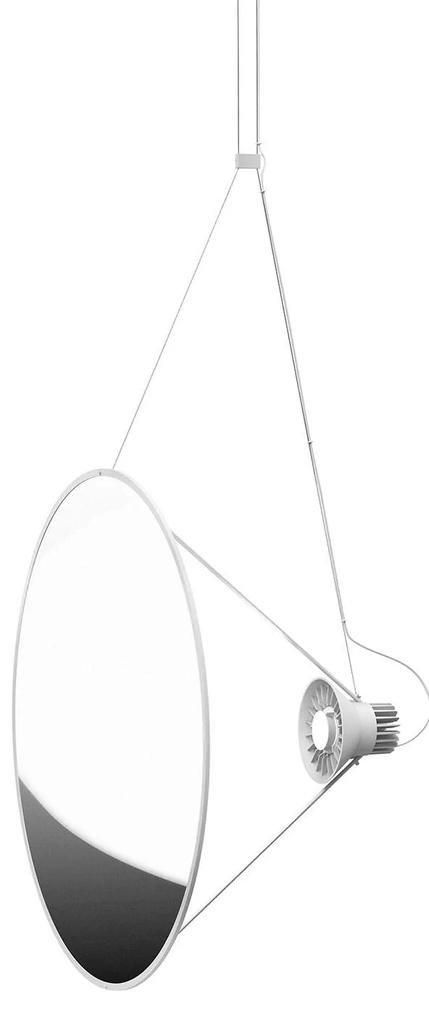 Luceplan Amisol LED závěsné světlo Ø 75cm stříbrná