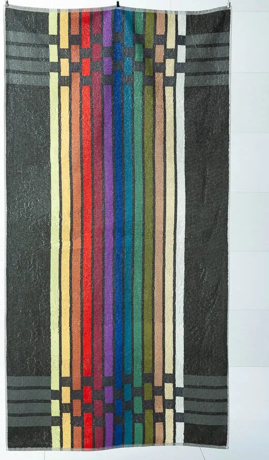 Plážová osuška Veba ZARA Barevné pruhy Velikost: 75x150 cm