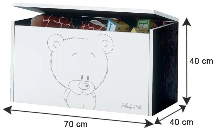 Box na hračky s motivem Medvídek
