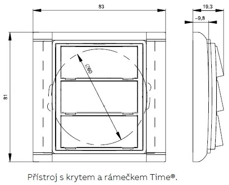 ABB Element,Time zvonkové trojtlačítko bílá/bílá 3171E-A00300 03