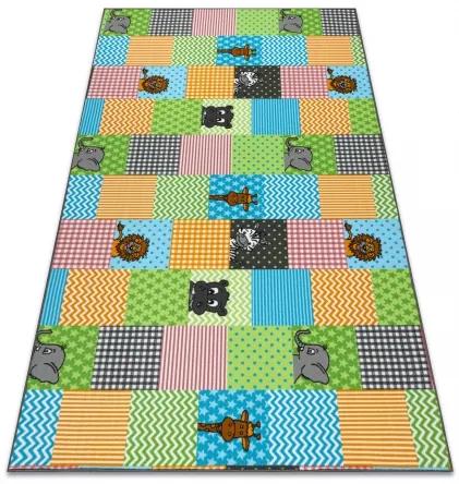 Dětský kusový koberec ZOO Zvířátka vícebarevný Rozměr: 300x300 cm