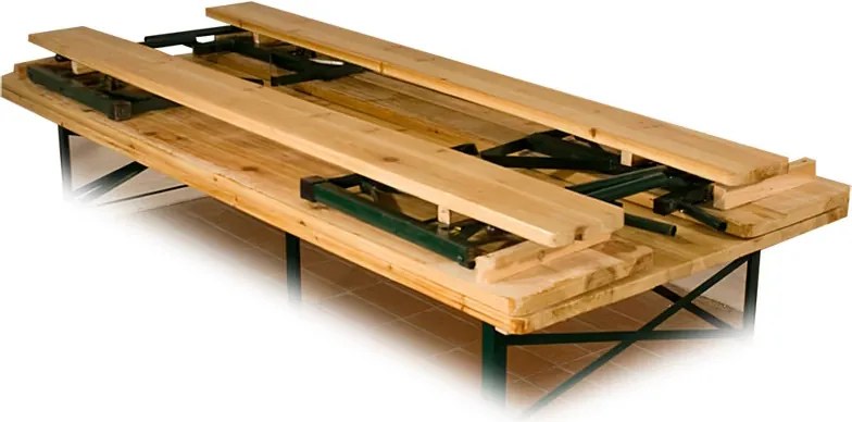 Deuba Pivní set s opěrkou 170 cm - skládací