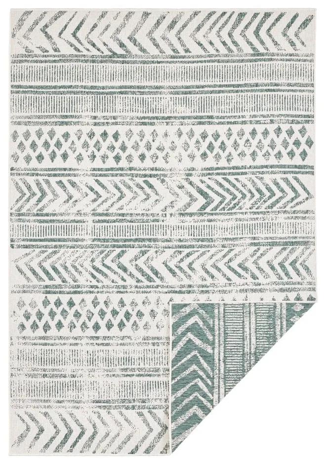 Zeleno-krémový venkovní koberec NORTHRUGS Biri, 120 x 170 cm
