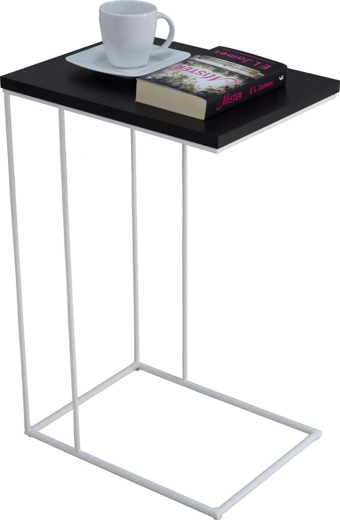 ADRK Furniture Pomocný stolek DRU ADRK-LT-DRU-W-B