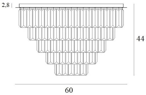 MAXLIGHT C0206 - Stropní svítidlo MONACO 15xG9/40W/230V pr. 60 cm zlatá