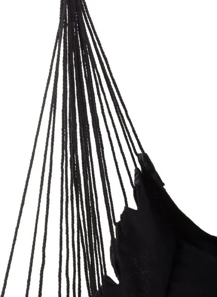 Brazilské závěsné houpací křeslo / hamak - černá