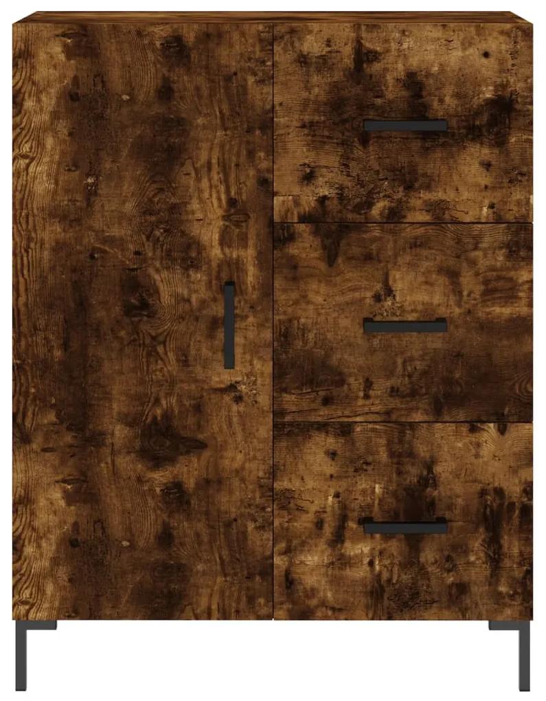 Skříň highboard kouřový dub 69,5 x 34 x 180 cm kompozitní dřevo,  3195904