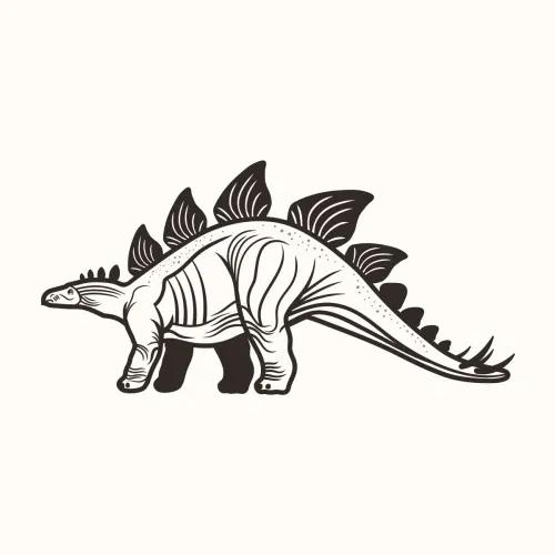 Samolepka / dětská samolepka Stegosaurus  - dinosaurus 5191 - 40 x 80 cm