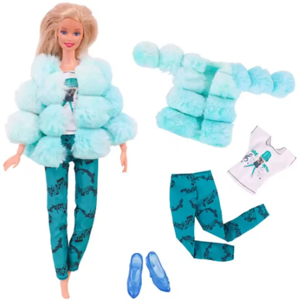 Módní oblečení pro Barbie - sady oblečení Varianta: L474 modrý set