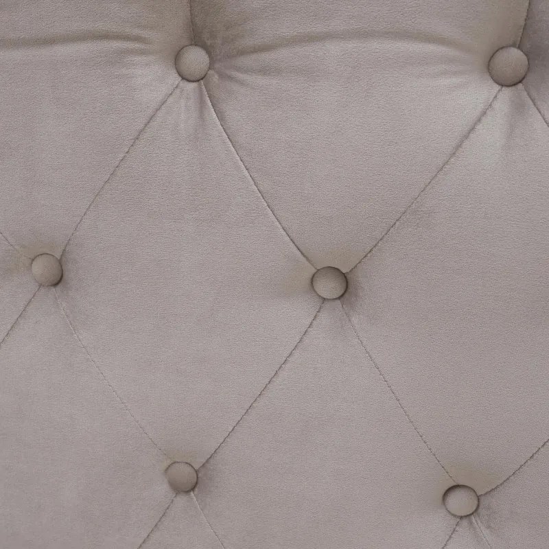 Postel s roštem, 180x200, šedohnědá Taupe Velvet látka, BARETO Kondela 0000402151