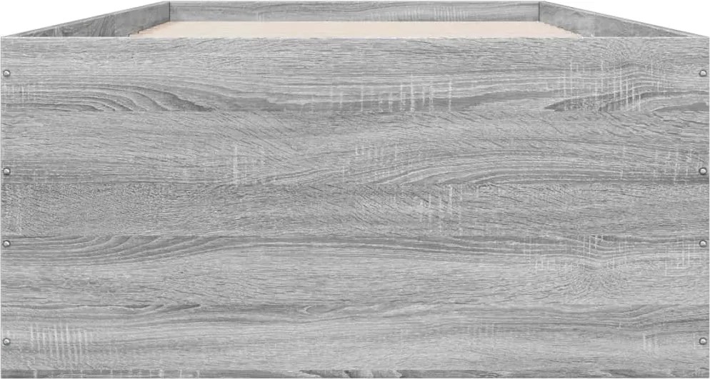 Rám postele šedý sonoma 100 x 200 cm kompozitní dřevo 3280963