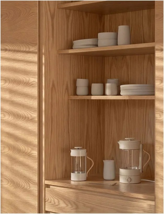 Béžová skleněná rychlovarná konvice 1,2 l Emma – Stelton