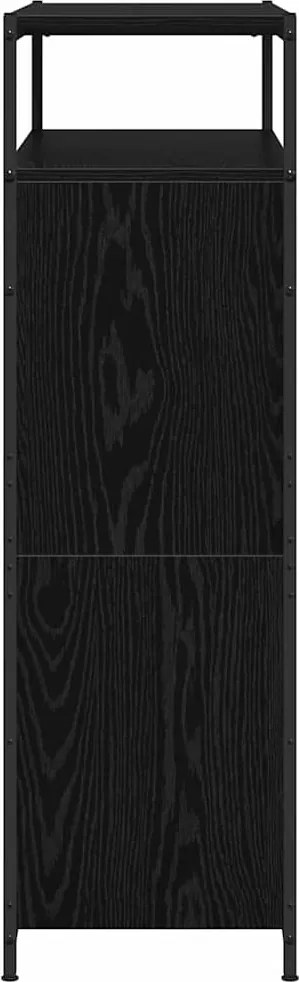 Skříň na obuv 100 x 34 x 112 cm Kompozitní dřevo Černý dub 3365549