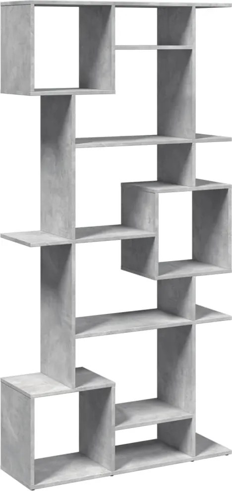 Knihovna betonově šedá 92 x 29 x 188 cm kompozitní dřevo 3310319