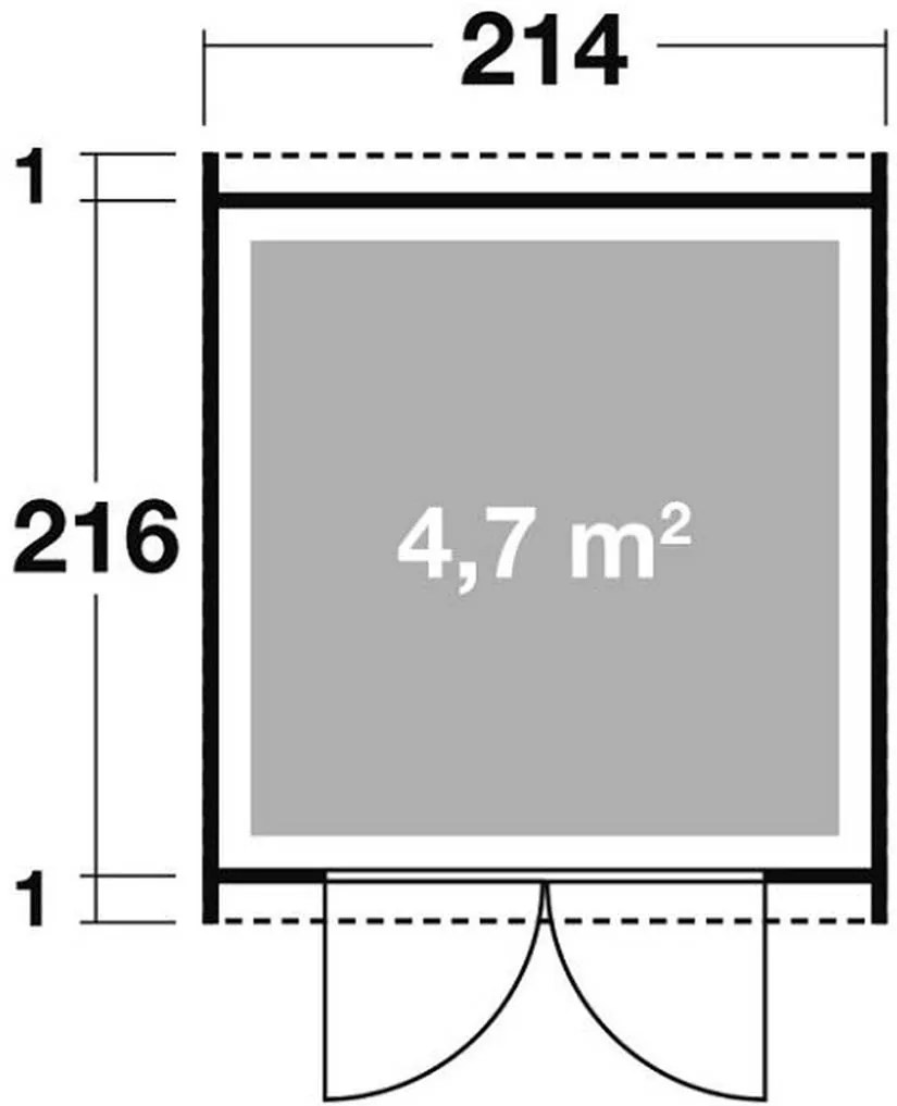 KETER ARTISAN 7 x 7 zahradní domek, 214 x 218 x 226 cm 17203426