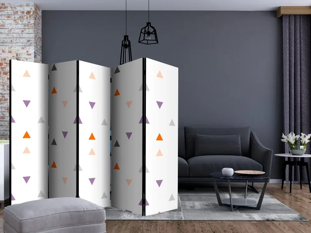 Paraván - Triangles Rain [Room Dividers] | BIANO