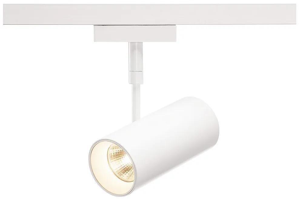 BIG WHITE REVILO, zářivka na 2fázovou vysokonapěťovou napájecí kolejnici, LED, 2700K, bílá, 15°, vč. 2fázového adaptéru 140201