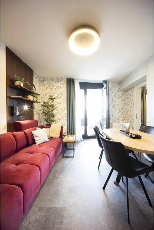 Led2 Stropní LED svítidlo BELLA SLIM ø 48 cm Barva: Černá, Teplota světla: 2700K/3000K/4000K, Stmívání, řízení: Casambi TW
