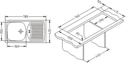 Casarredo - Komfort nábytek Nerezový dřez BASIC 150 vestavný, reversibilní