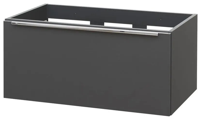 Mereo Mereo, Mailo, koupelnová skříňka 81 cm, bílá, dub, antracit, CN536S