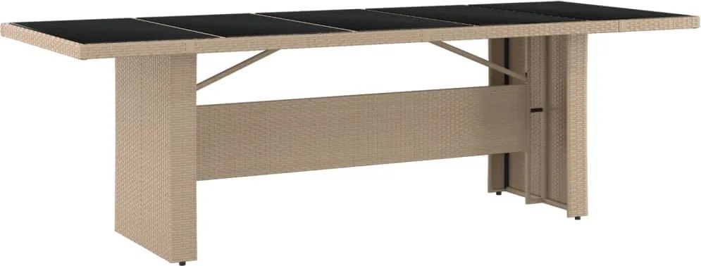 11dílný zahradní bistro set s poduškami béžový polyratan 3277248