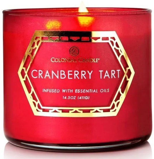 Colonial Candle svíčka Luxe Cranberry Tart, 411 g