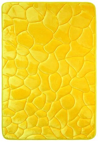 BO-MA Koupelnová předložka 0133 yellow BARVA: Žlutá, ROZMĚR: 50x40 cm