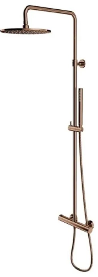 OMNIRES Y - Sprchový set s termostatem, průměr 25 cm, měď Y1244SUCP