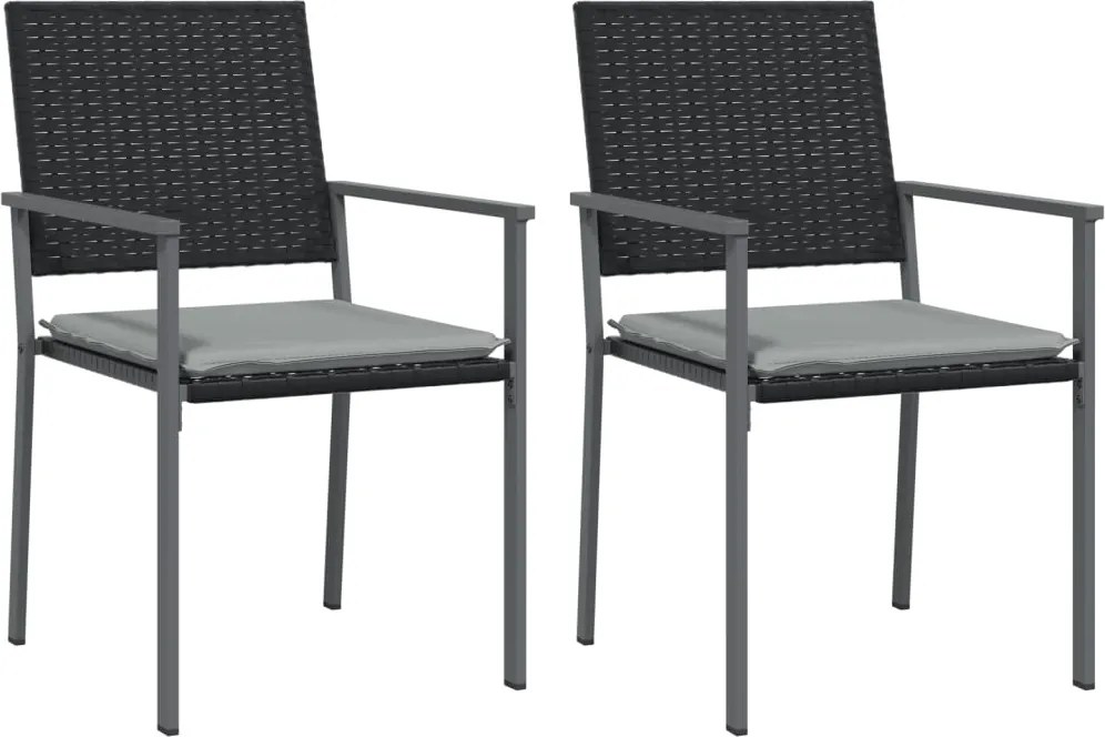 3dílný zahradní jídelní set s poduškami polyratan a ocel 3187001
